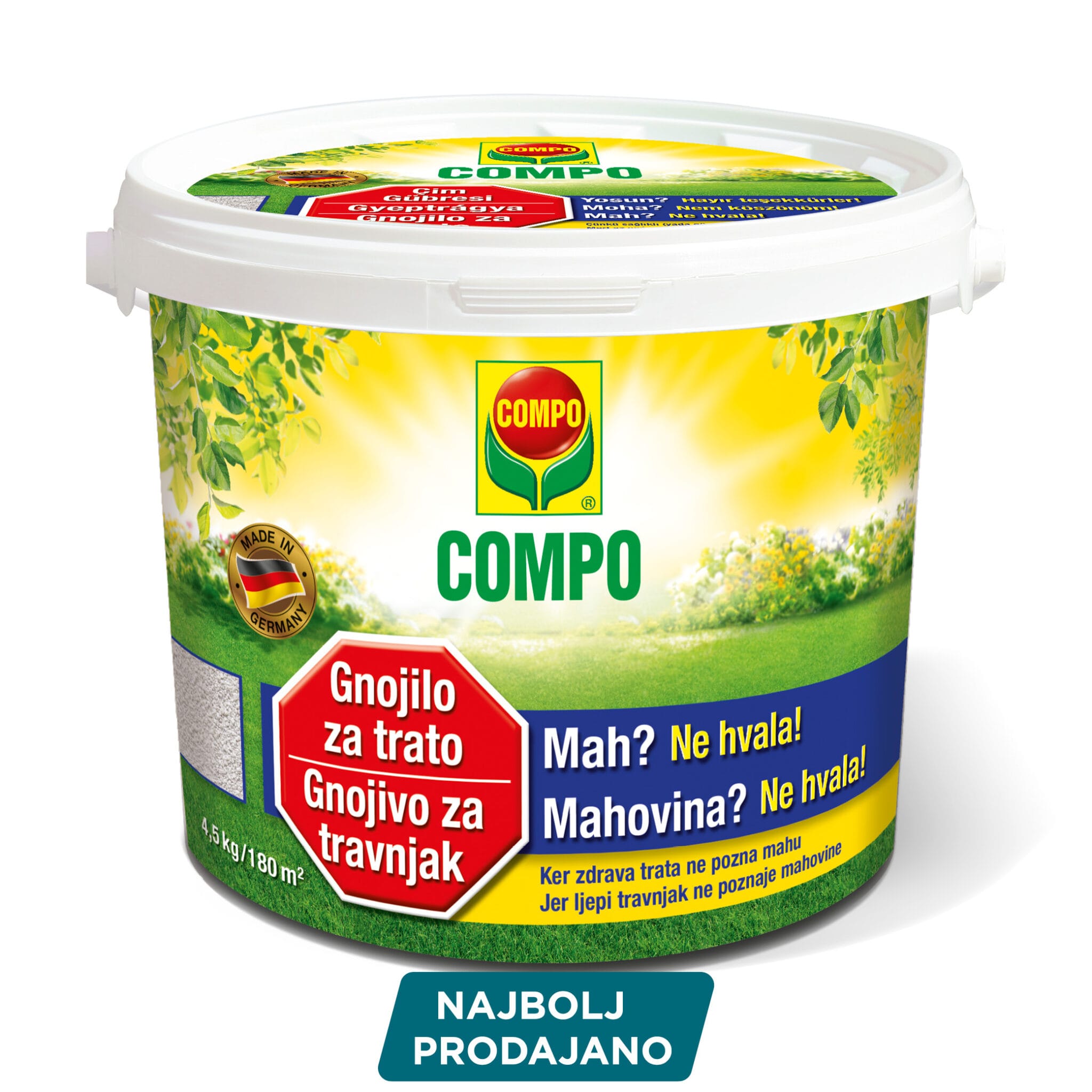 Gnojilo za travo proti mahu COMPO | Dostavasadik.si