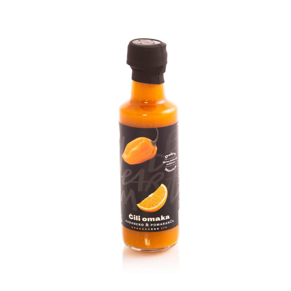 Čili omaka Habanero & pomaranča, Heart Made | Dostavasadik.si